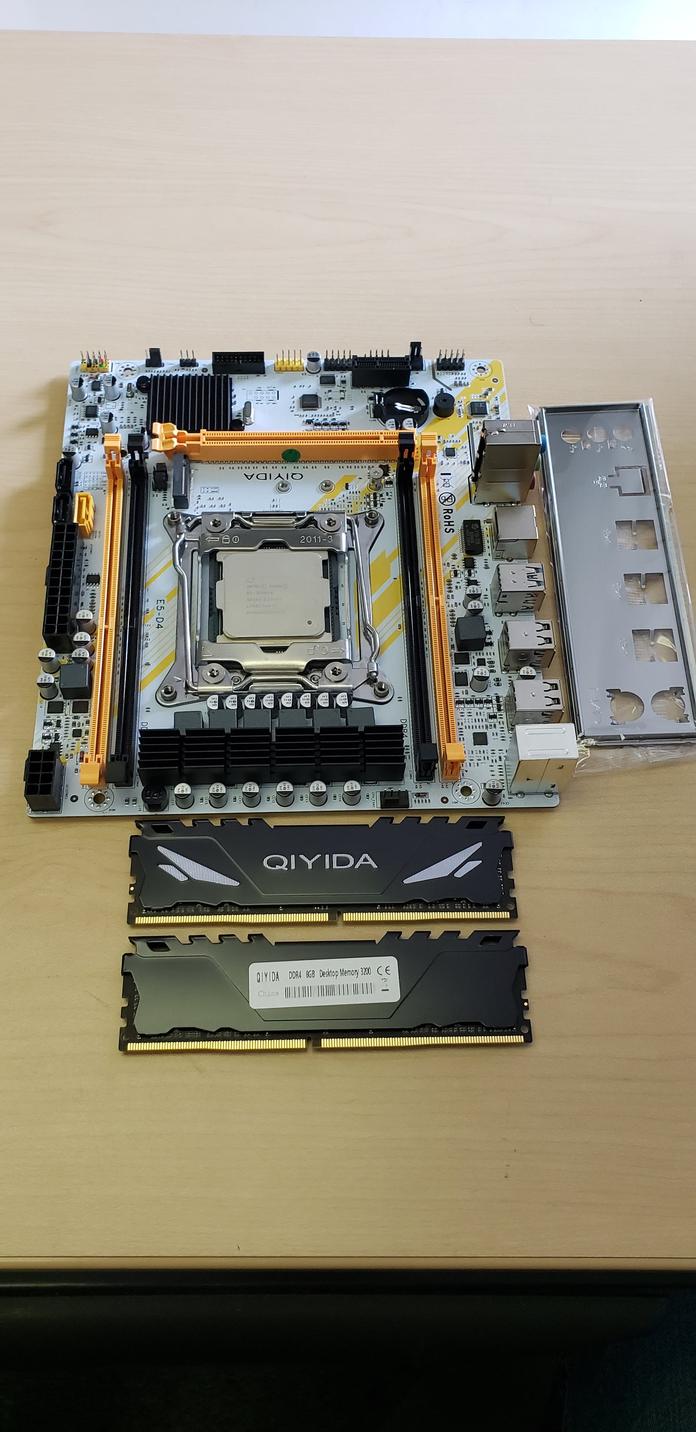 Qiyida X99 Motherboard Set Combo Xeon Kit E5 2650 V4 Cpu Lga 2011 3 Pr